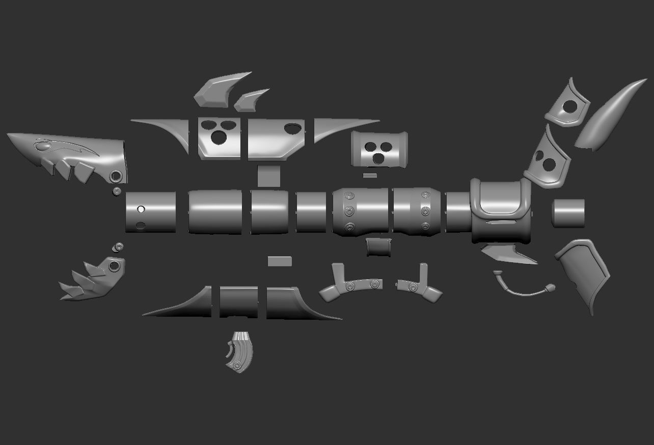Jinx Fishbones Bazooka - League of Legends Cosplay - LOL 3D model 3D ...