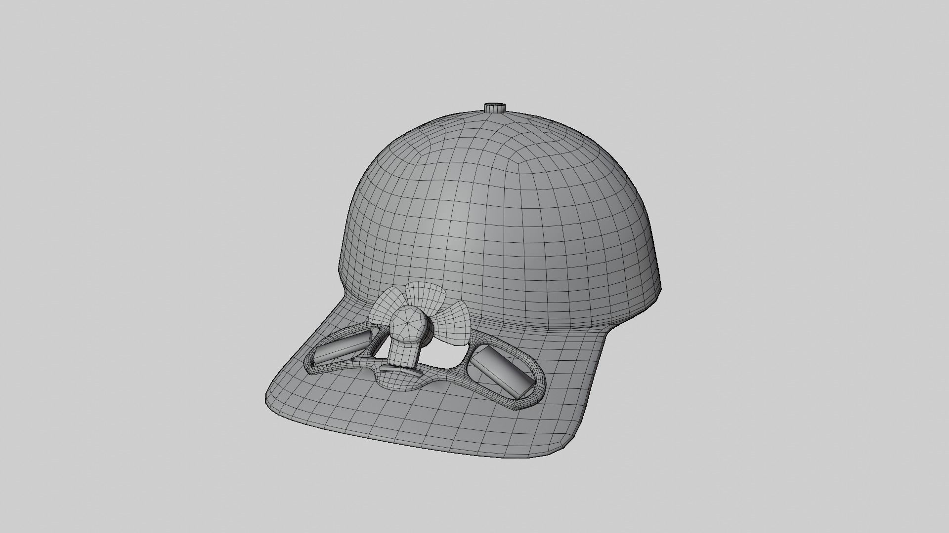 3D model Cap with fan VR / AR / low-poly | CGTrader