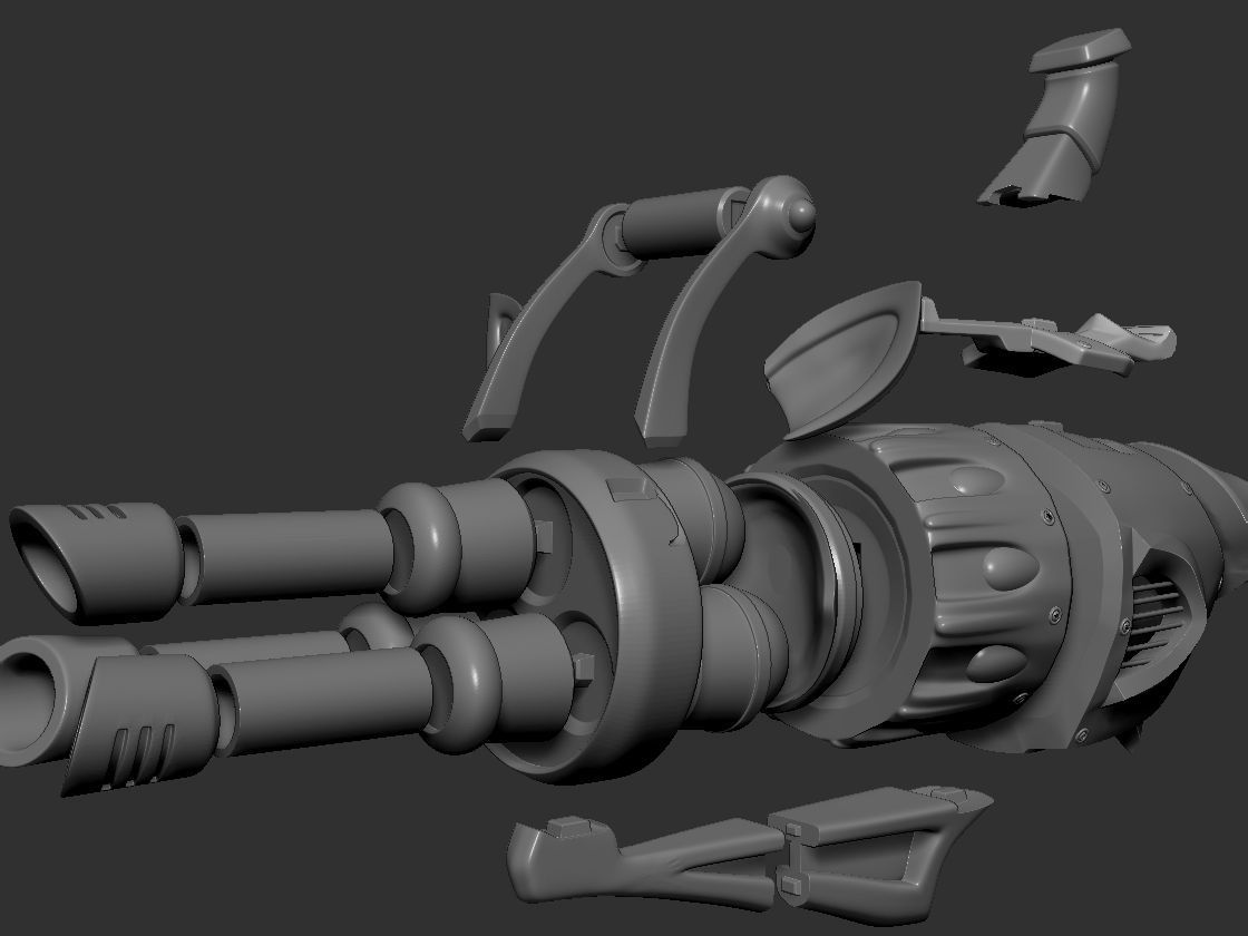 Jinx PowPow Minigun - League of Legends Cosplay - LOL 3D model 3D ...