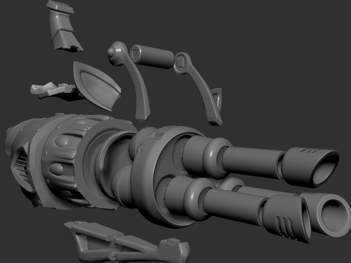 Jinx PowPow Minigun - League of Legends Cosplay - LOL 3D model 3D ...