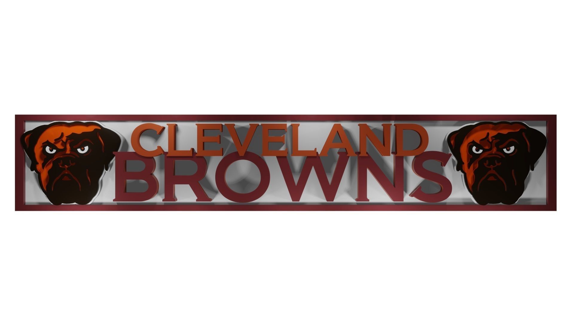 Browns Cleveland Bulldog 2 3D model | CGTrader