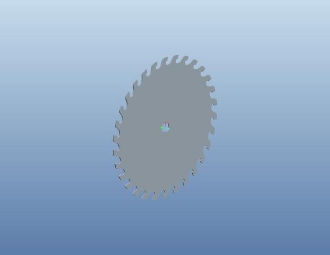 Cutter circular saw blade free 3D model | CGTrader