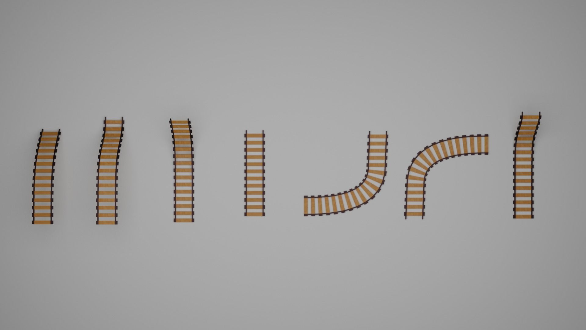 Low Poly Railway Pack free VR / AR / low-poly 3D model | CGTrader