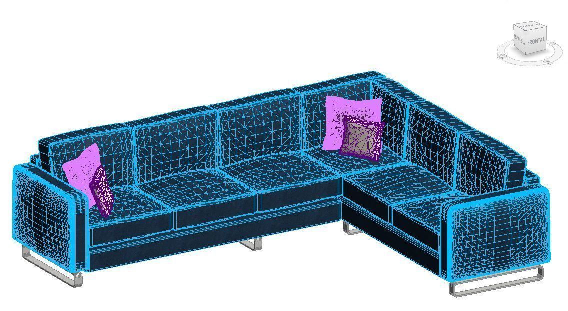SOFA FOR REVIT free 3D model | CGTrader