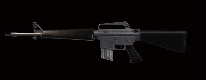3D model M16A1 Rifle VR / AR / low-poly | CGTrader