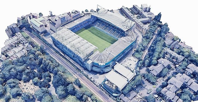 3D model Stamford Bridge - Chelsea Stadium VR / AR / low-poly | CGTrader