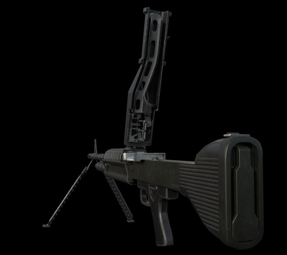 3D model M60E1 Light Machinegun VR / AR / low-poly | CGTrader