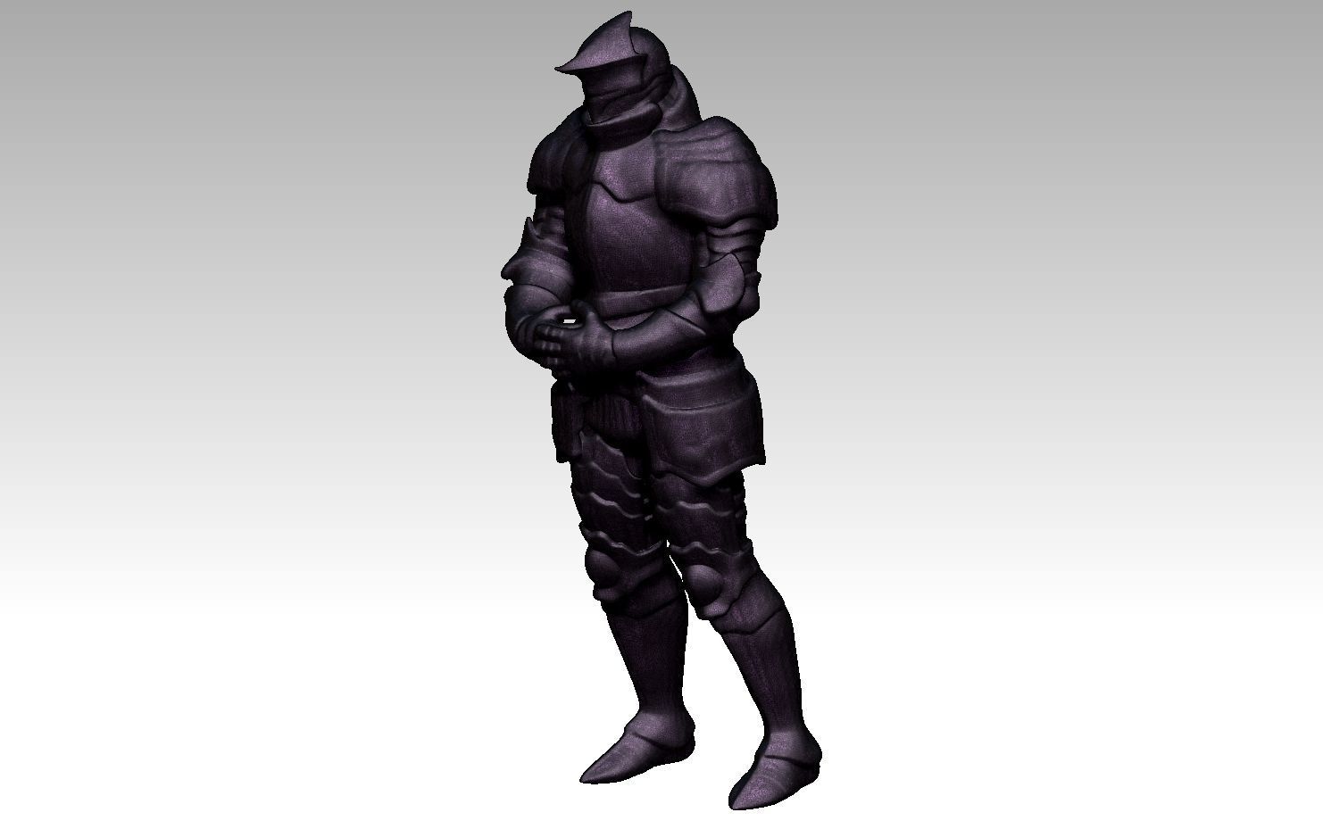 Solid kinght statue 3D model 3D printable | CGTrader