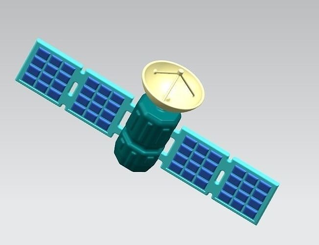 Mini-Satellite satellite 3D model | CGTrader