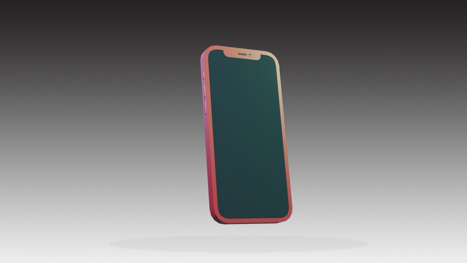 Low poly iphone model pro - gradient free 3D model | CGTrader