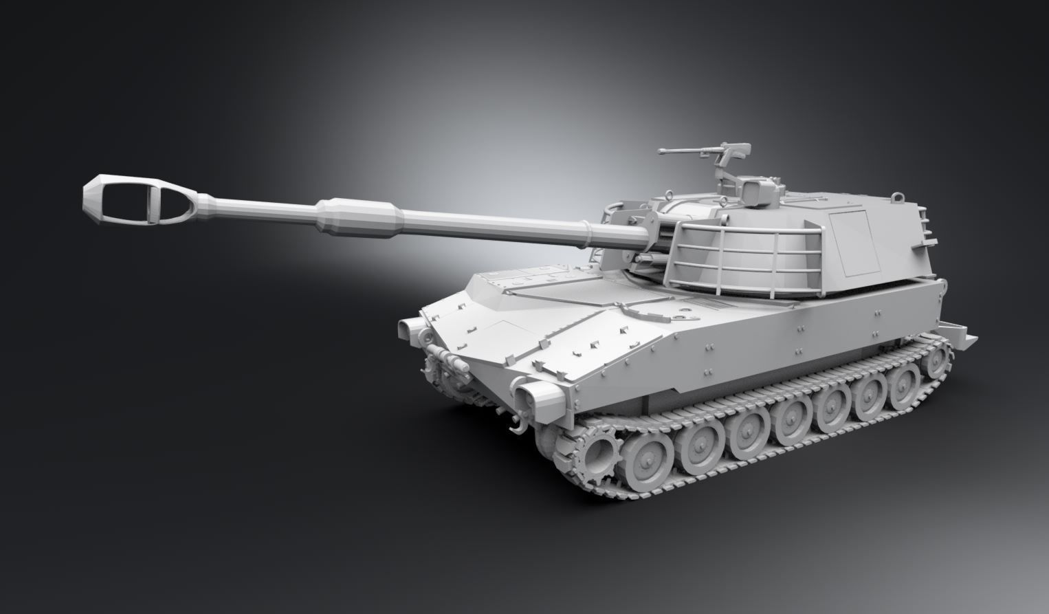 M109 Paladin Scale model 3D model 3D printable | CGTrader
