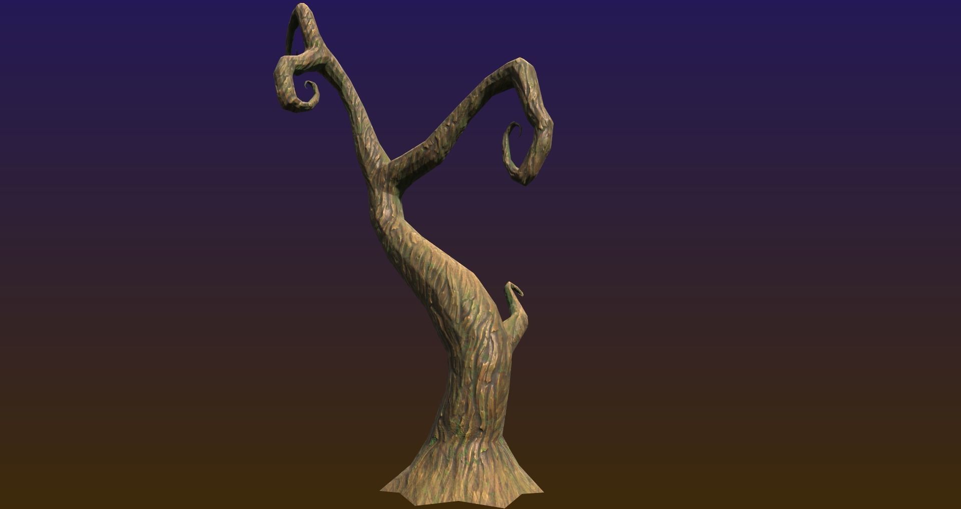 Spooky Halloween Tree FREE Game asset free VR / AR / low-poly 3D model ...