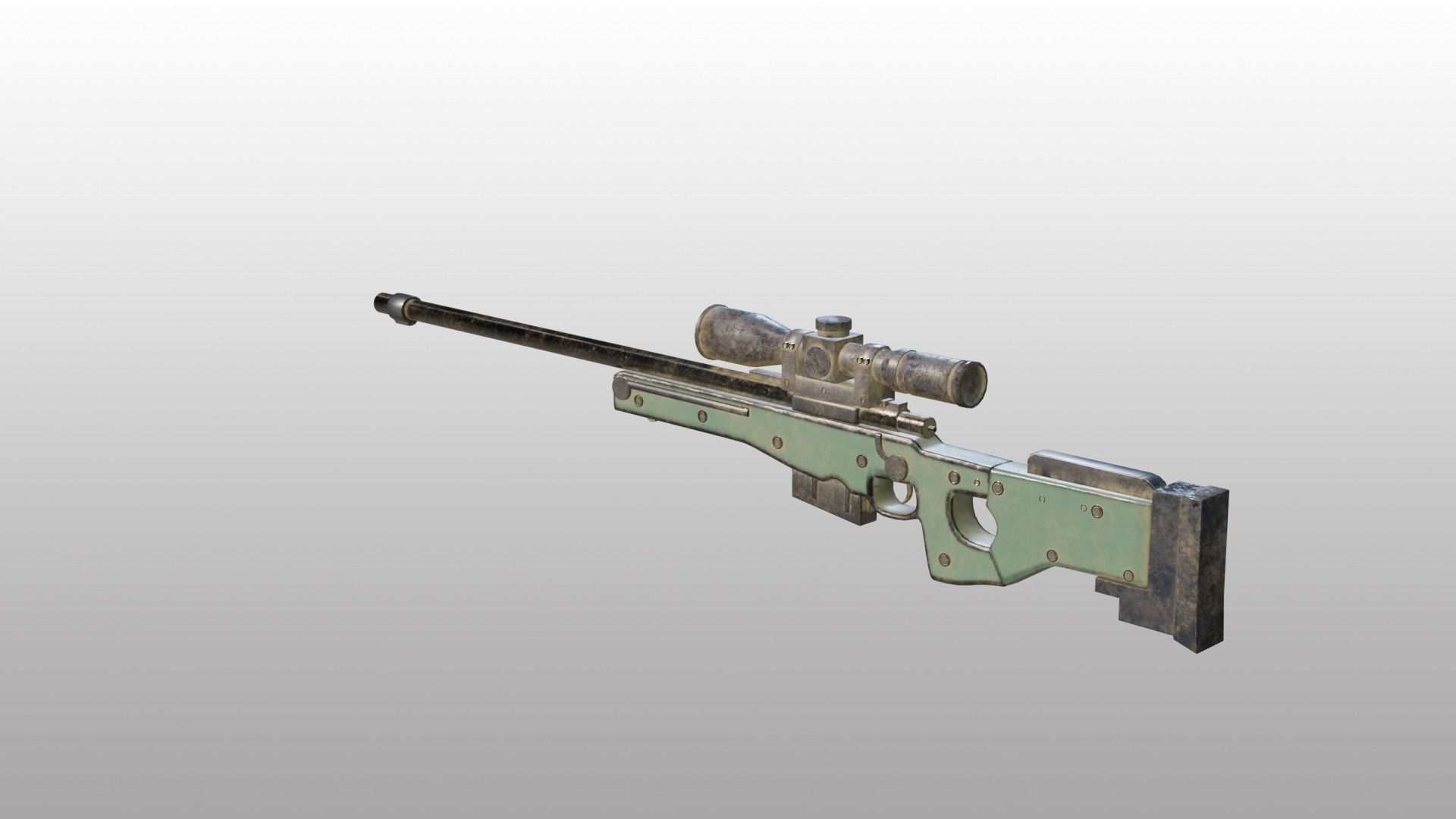 AWM gun 3d model game assest free 3D model | CGTrader