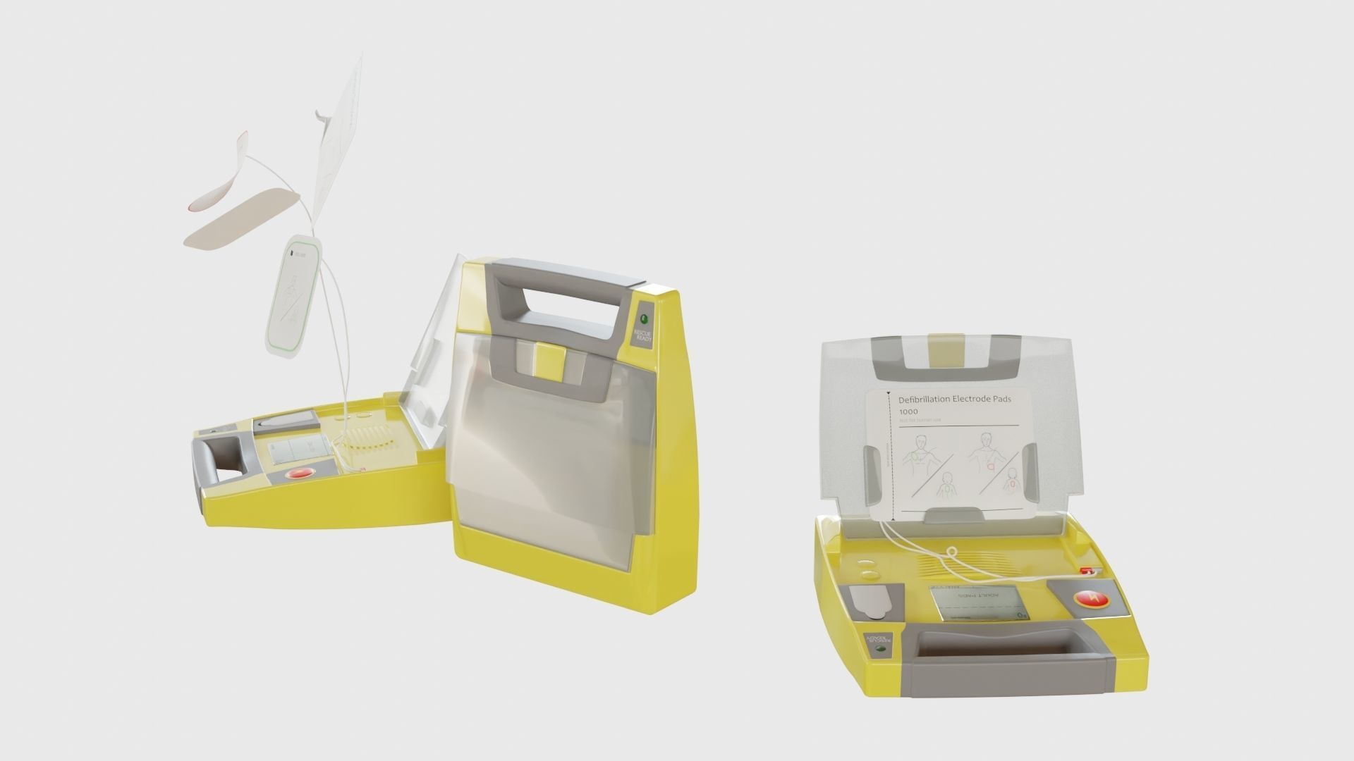 AED defibrillator 3D model rigged | CGTrader