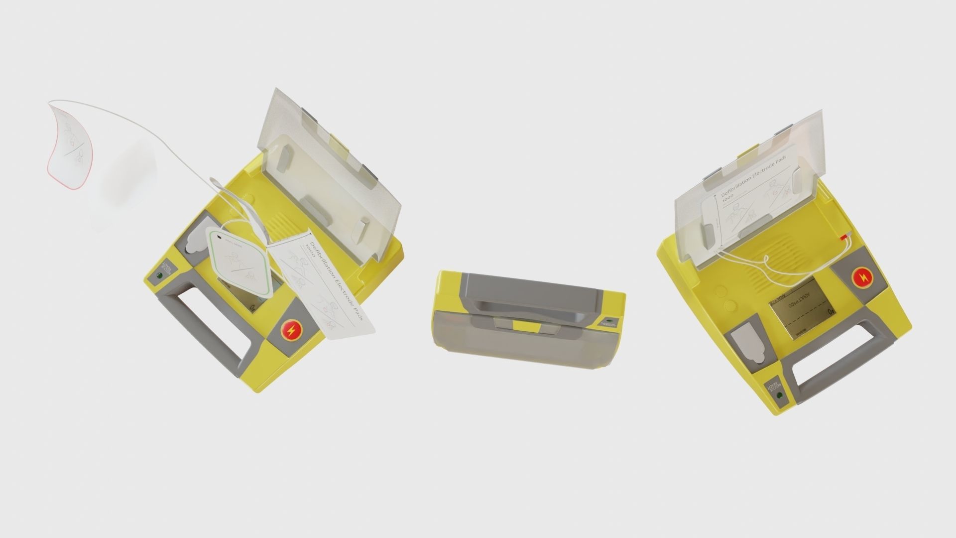 AED defibrillator 3D model rigged | CGTrader