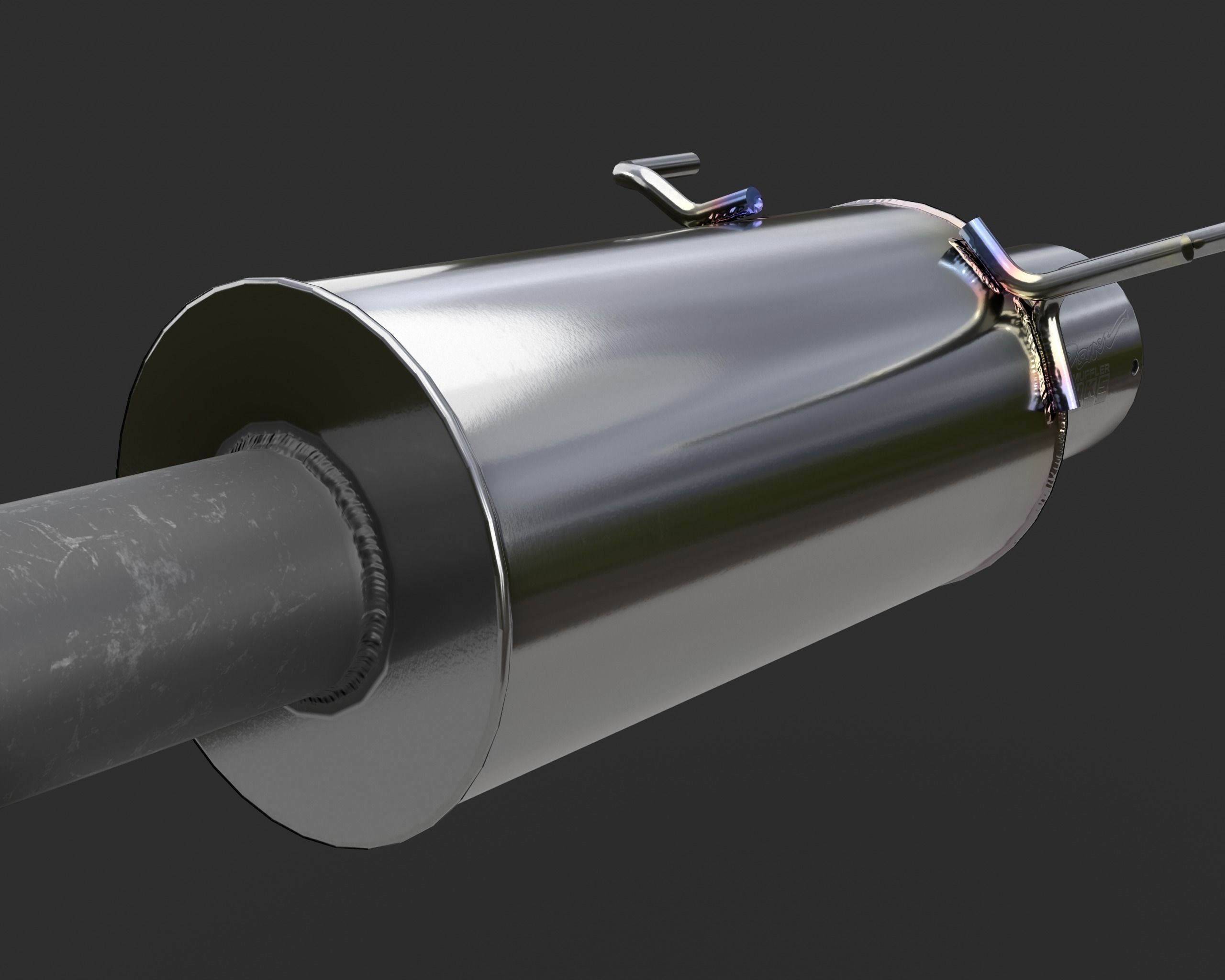 3D model HKS Hi-Power Muffler VR / AR / low-poly | CGTrader