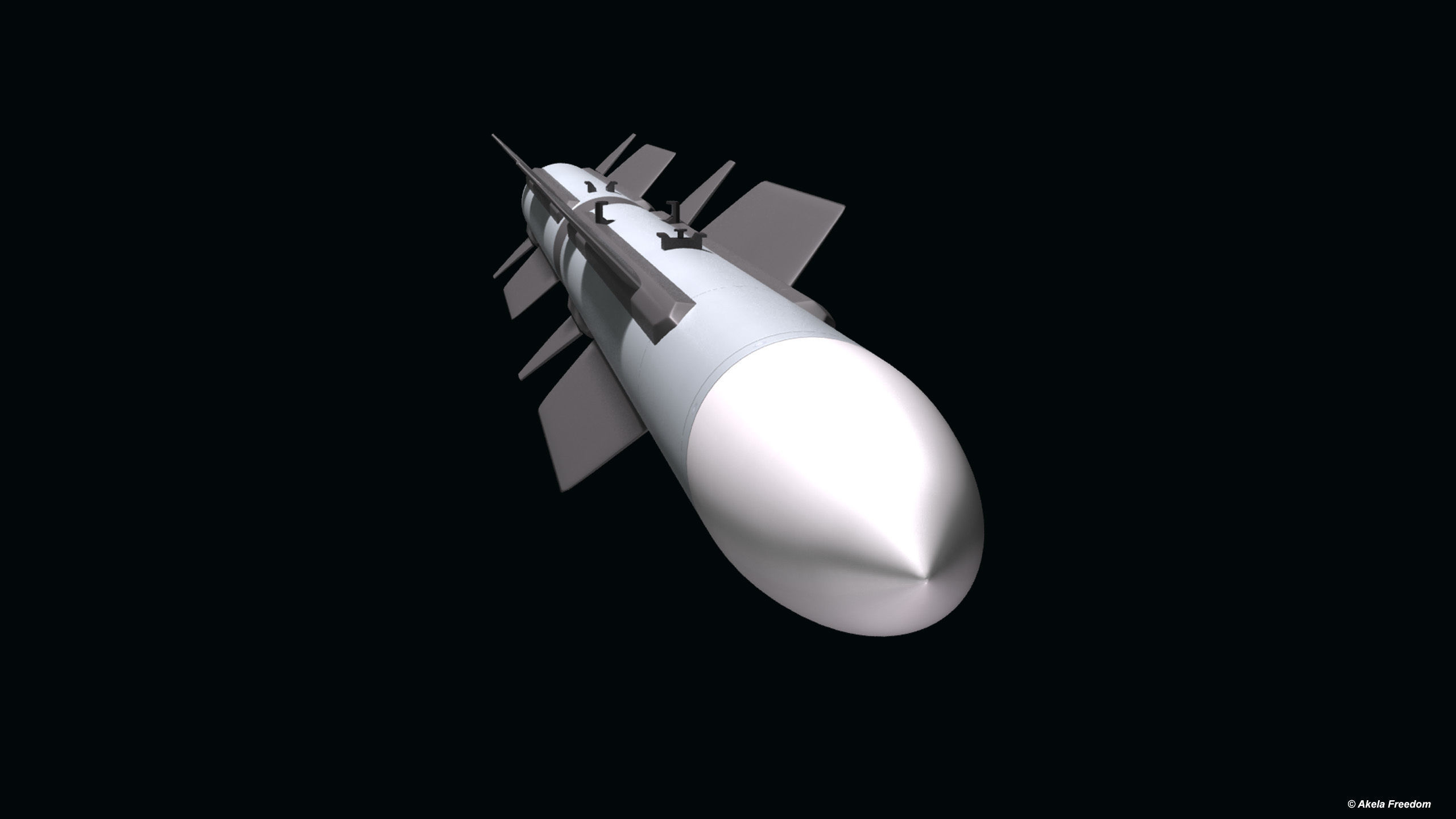 LRAAM Concept Missile 3D model animated | CGTrader