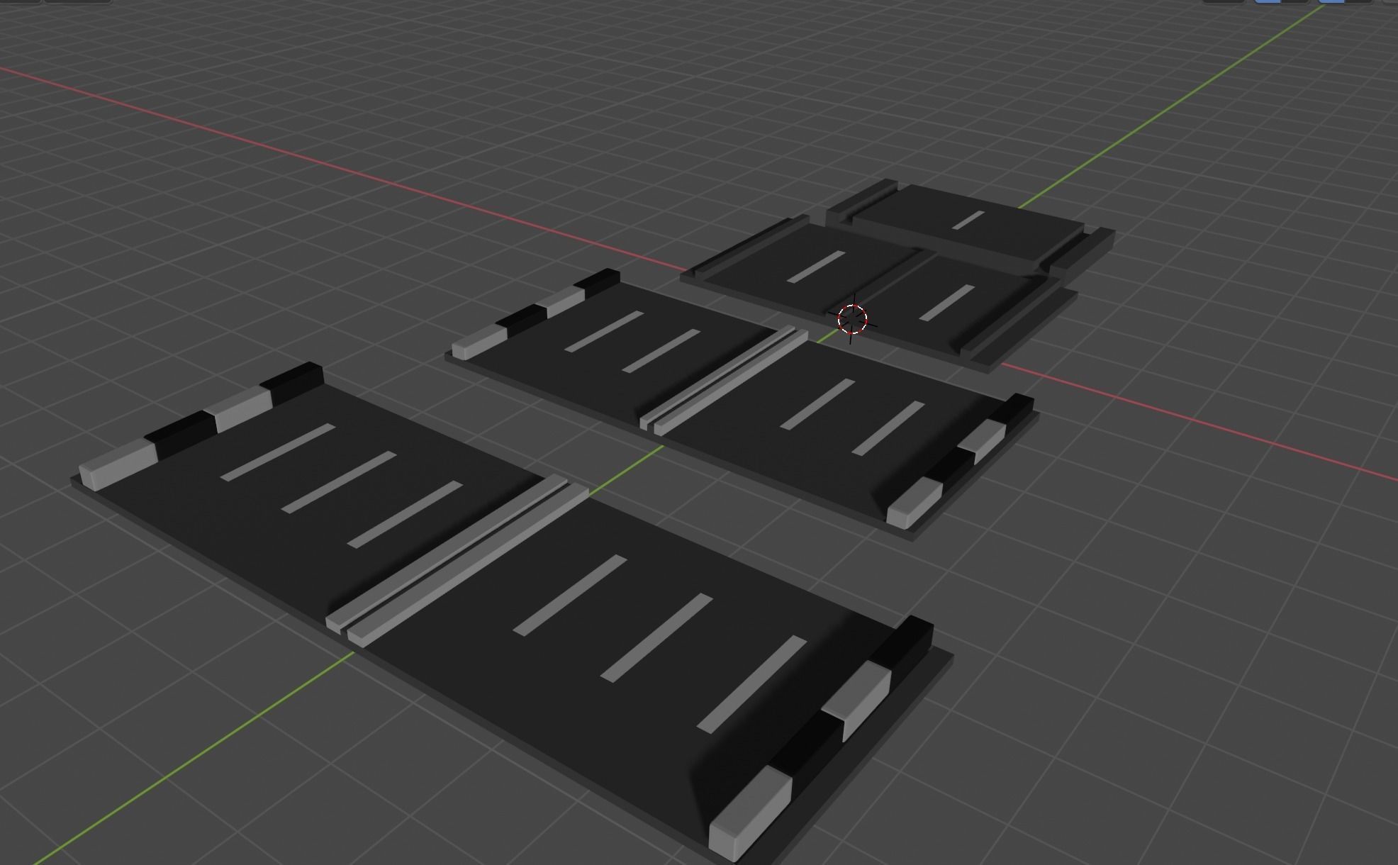 Simple modular street pack free VR / AR / low-poly 3D model | CGTrader