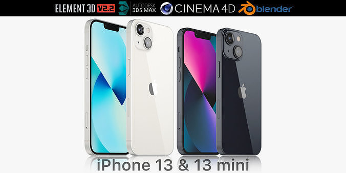 Apple iPhone 13 and 13 mini 3D model | CGTrader
