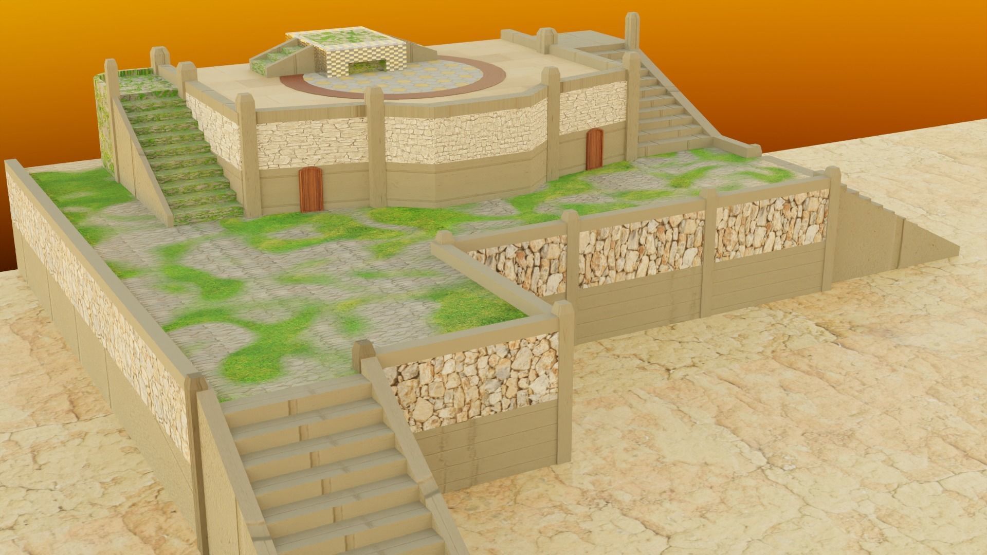 3D model Game Map Design VR / AR / low-poly | CGTrader