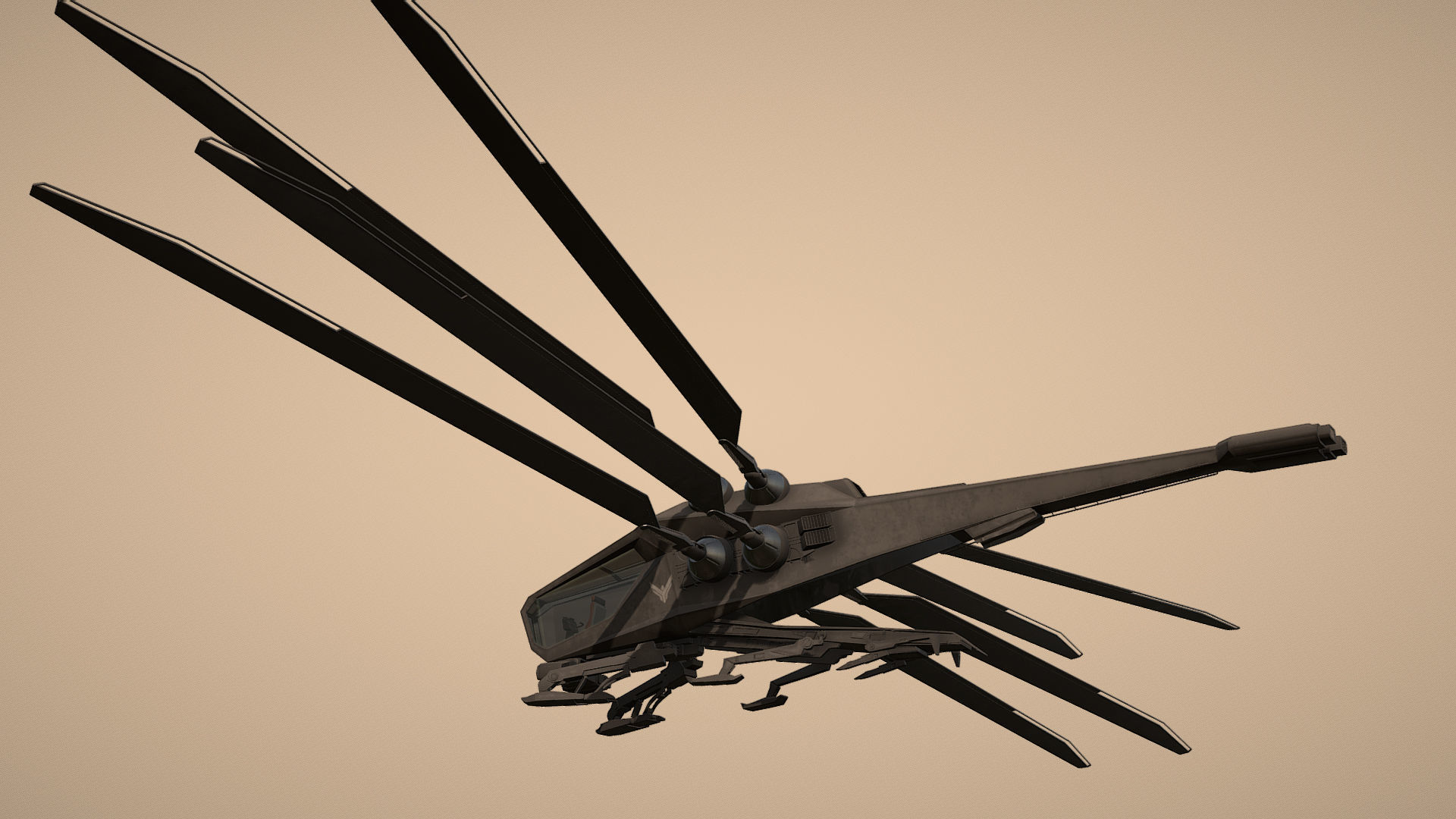 3D model Ornithopter Dune VR / AR / low-poly | CGTrader