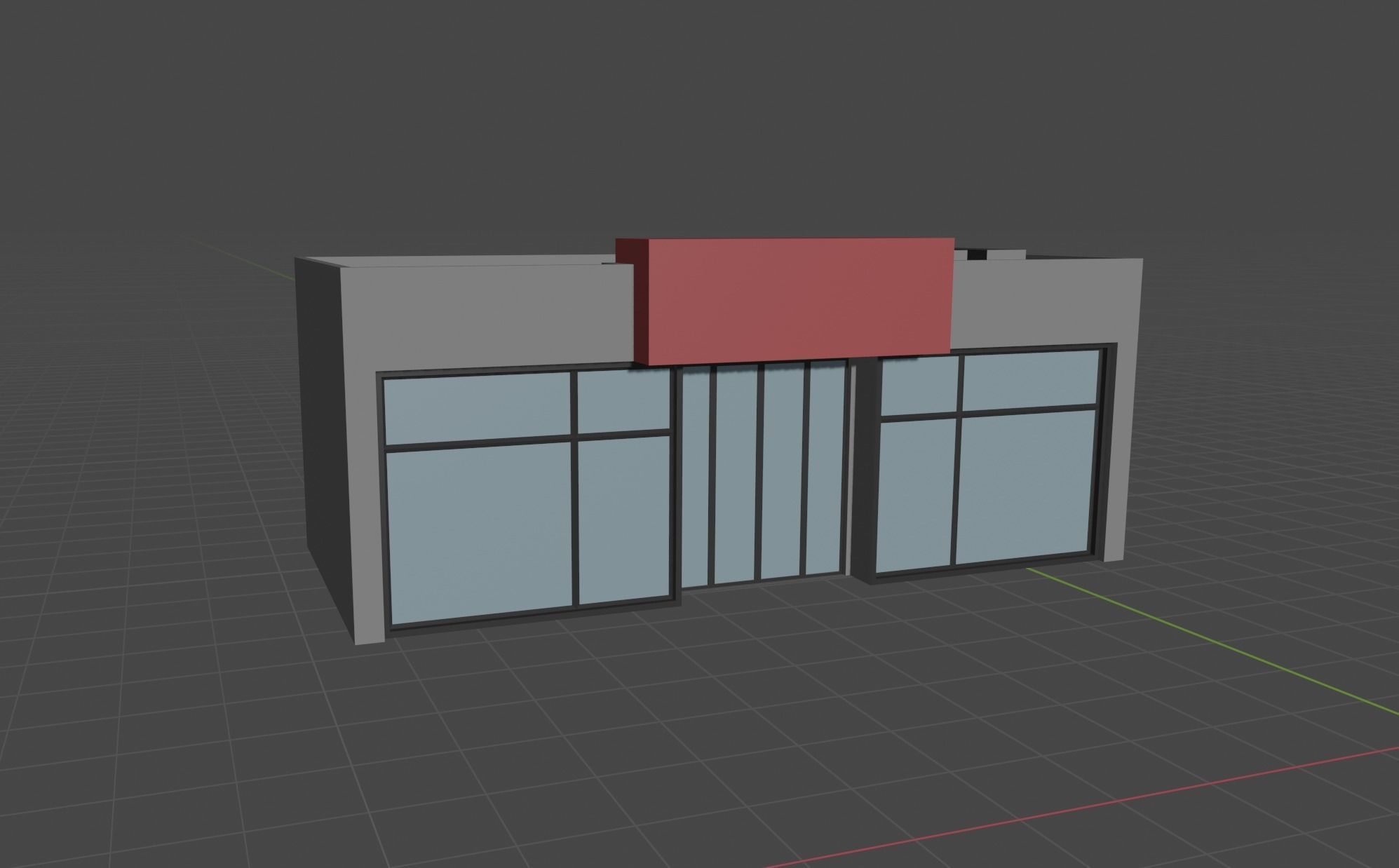 3D model low poly stores pack VR / AR / low-poly | CGTrader