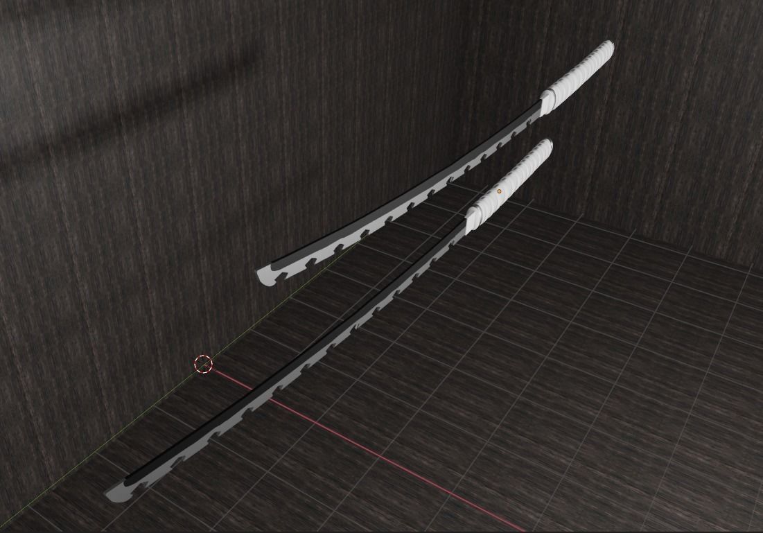 3D model Demon Slayer Sword - Inosuke Nichirin blade VR / AR / low-poly ...