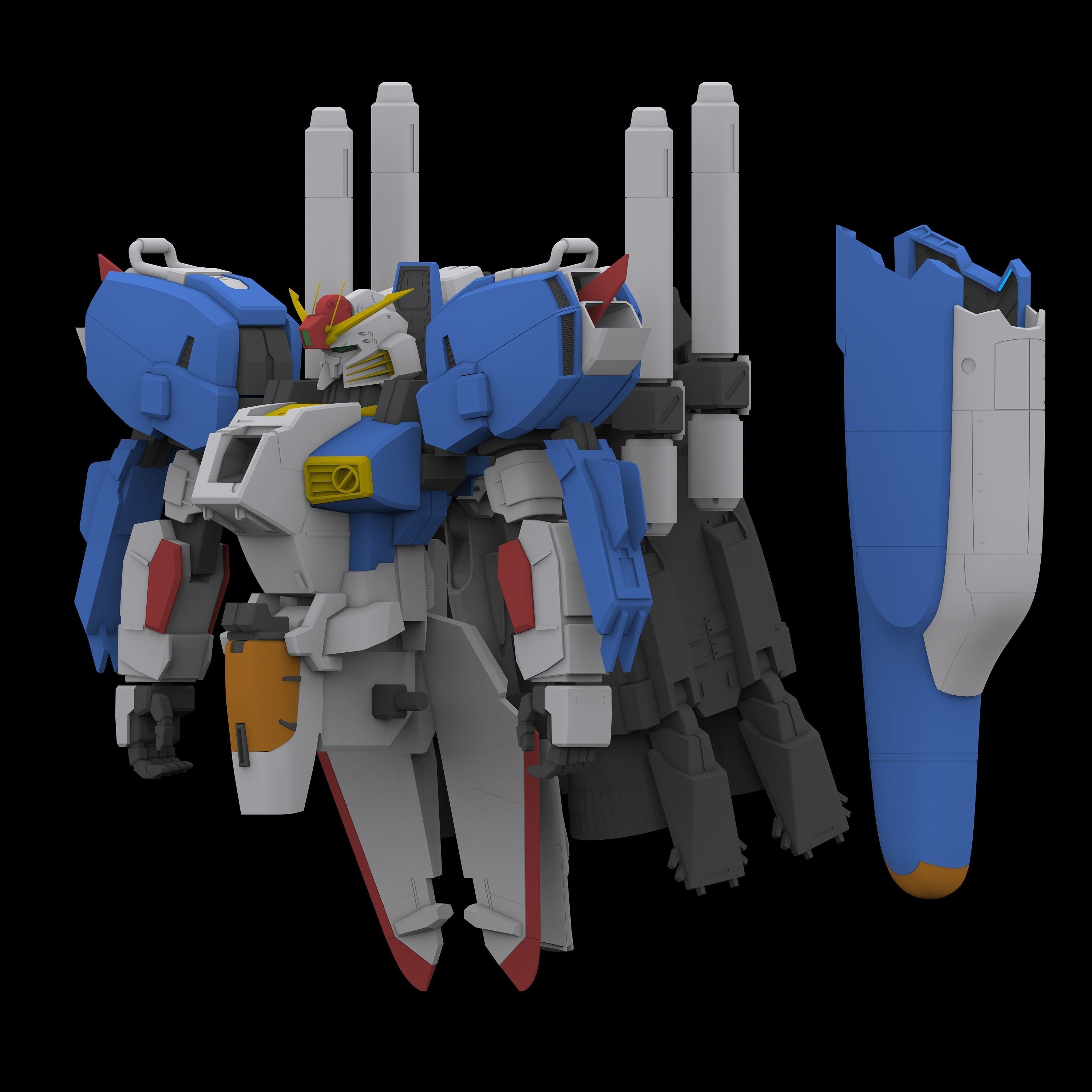 MSA-0011 Ex-S Gundam s MG HG 3D model | CGTrader
