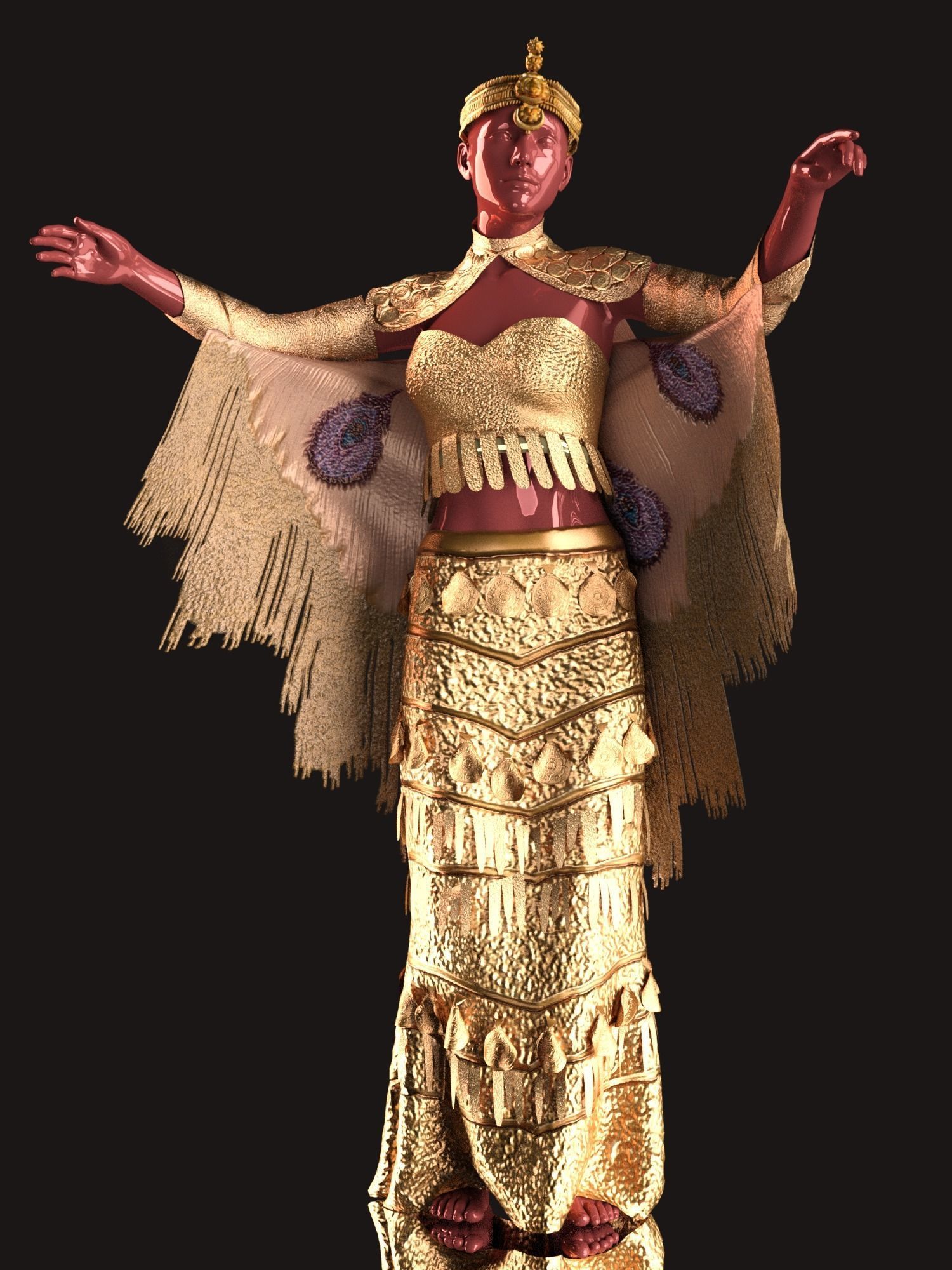 Arcane Princess Outfit 3D model | CGTrader