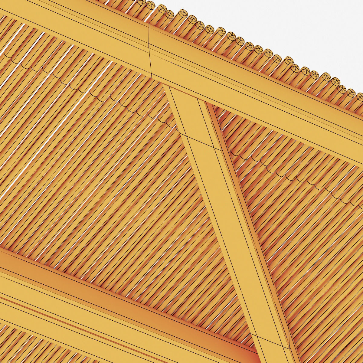 Ceiling diagonal branch straight n1 3D model | CGTrader