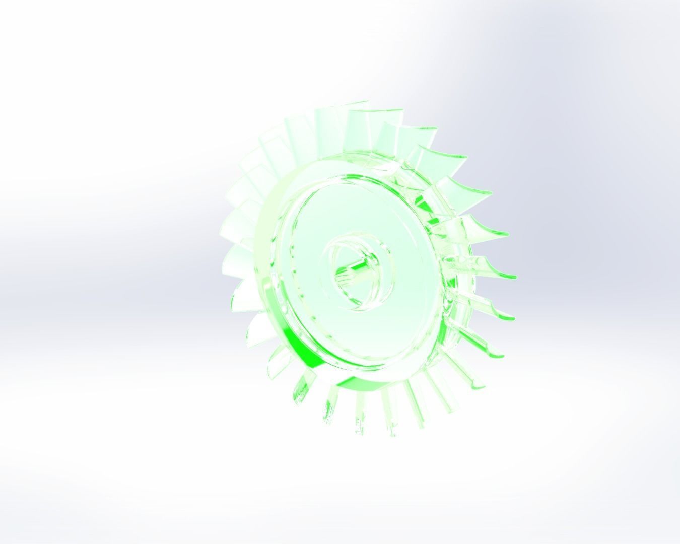 axial turbine 3D model 3D printable | CGTrader