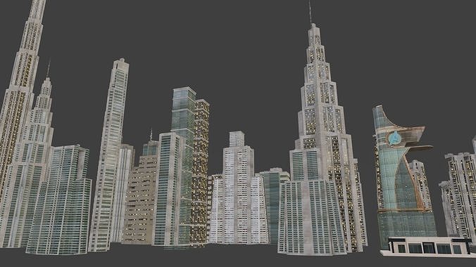 3D model blender city buidings package VR / AR / low-poly | CGTrader
