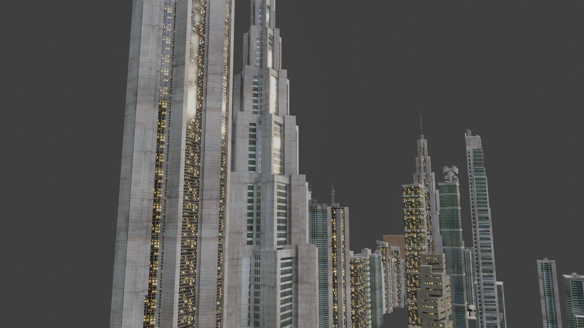 3D model blender city buidings package VR / AR / low-poly | CGTrader