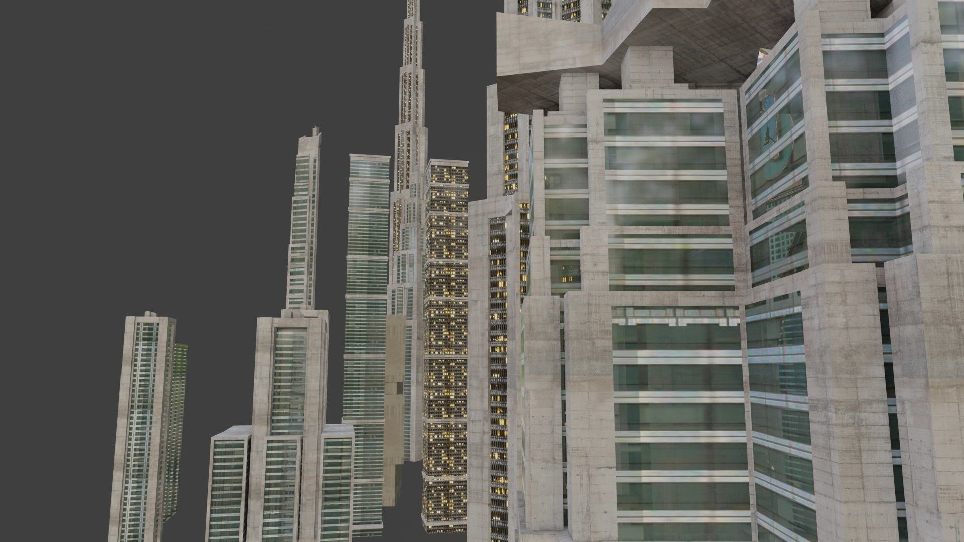 3D model blender city buidings package VR / AR / low-poly | CGTrader