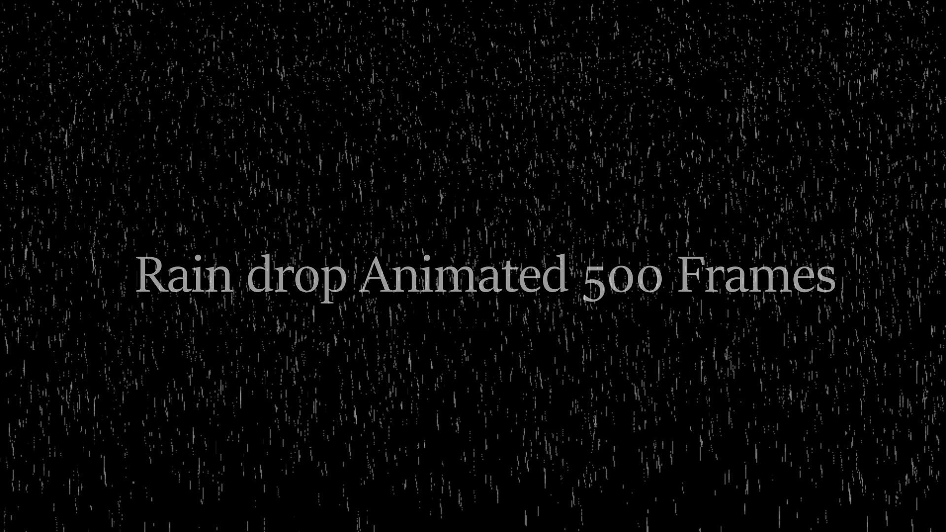 3D model Rain drop 500 frames animated VR / AR / low-poly | CGTrader