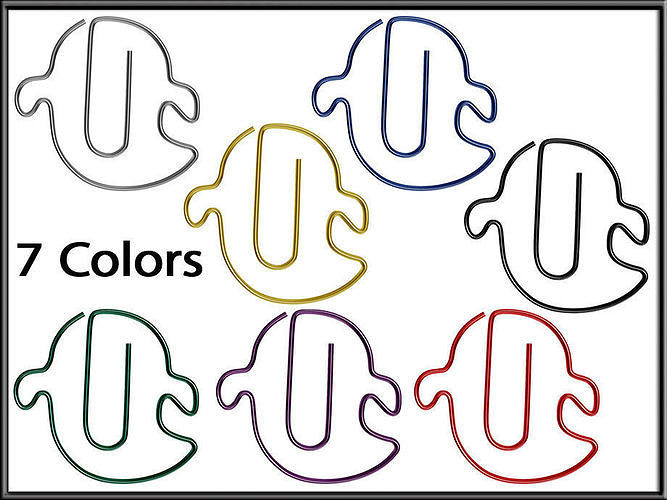 3D model Ghost Paper Clip VR / AR / low-poly | CGTrader