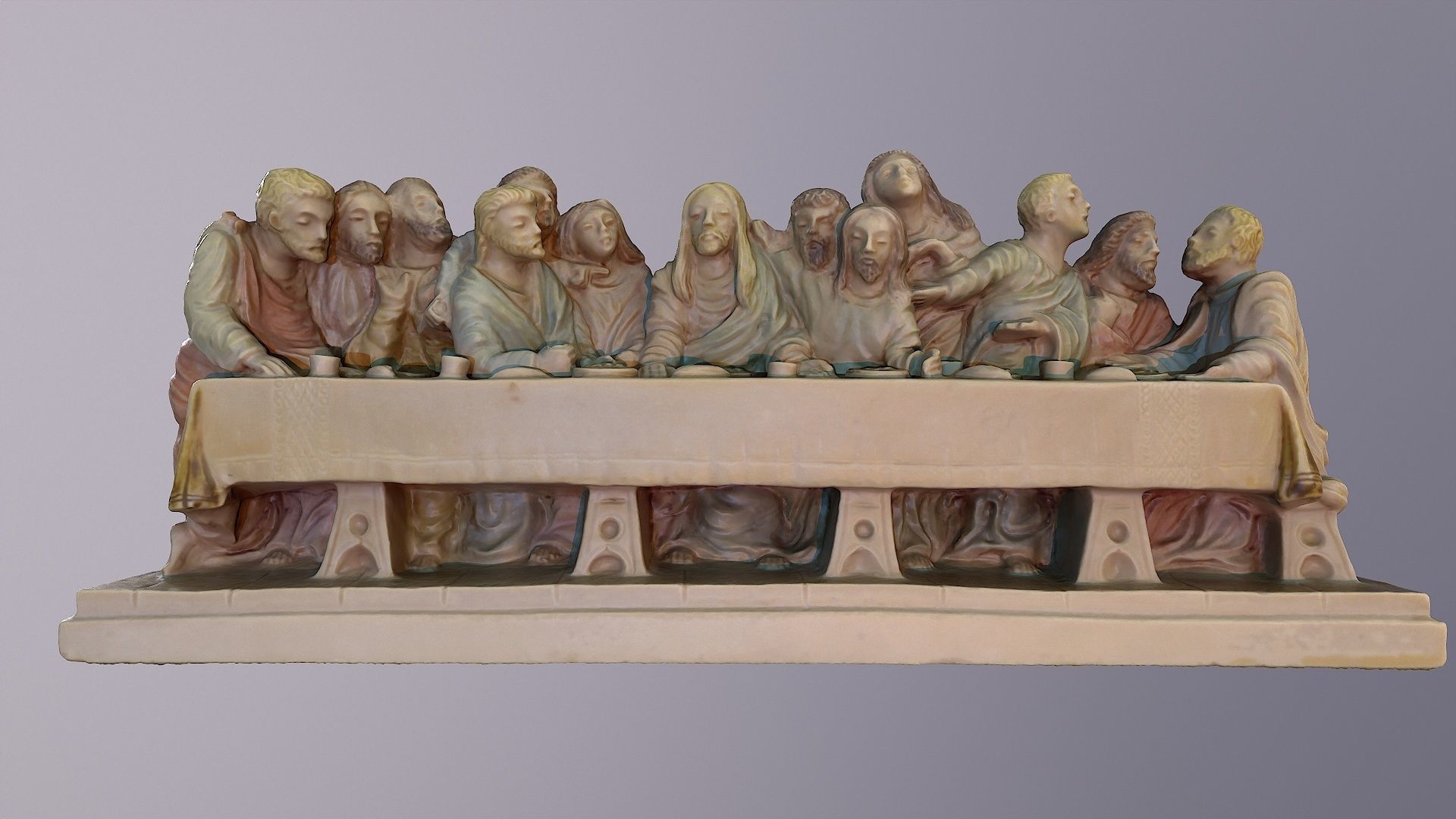 Last supper statue high-poly 3D model | CGTrader