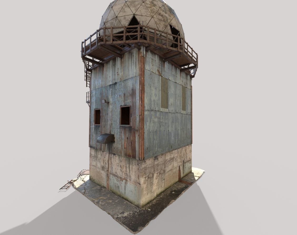 Abandoned Radar Building 3D model | CGTrader