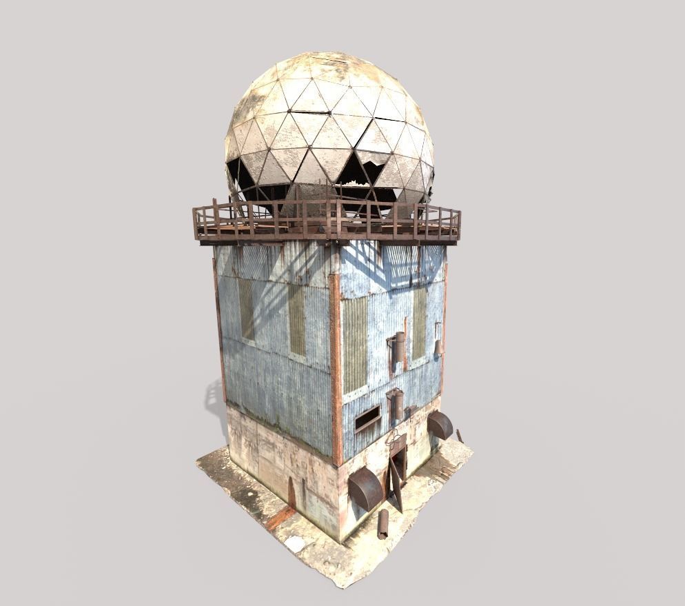 Abandoned Radar Building 3D model | CGTrader