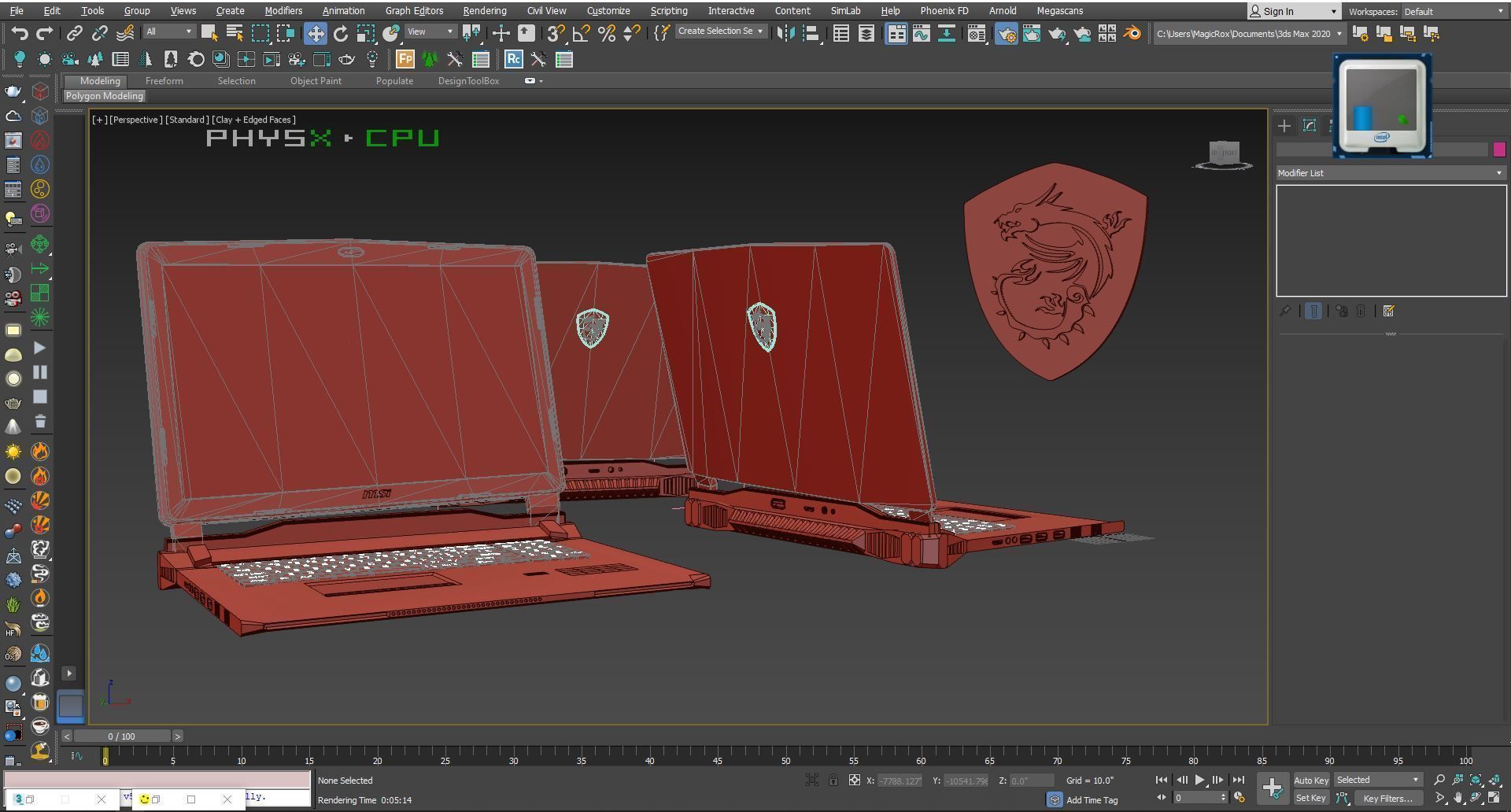 MSI LAPTOP 3D model | CGTrader