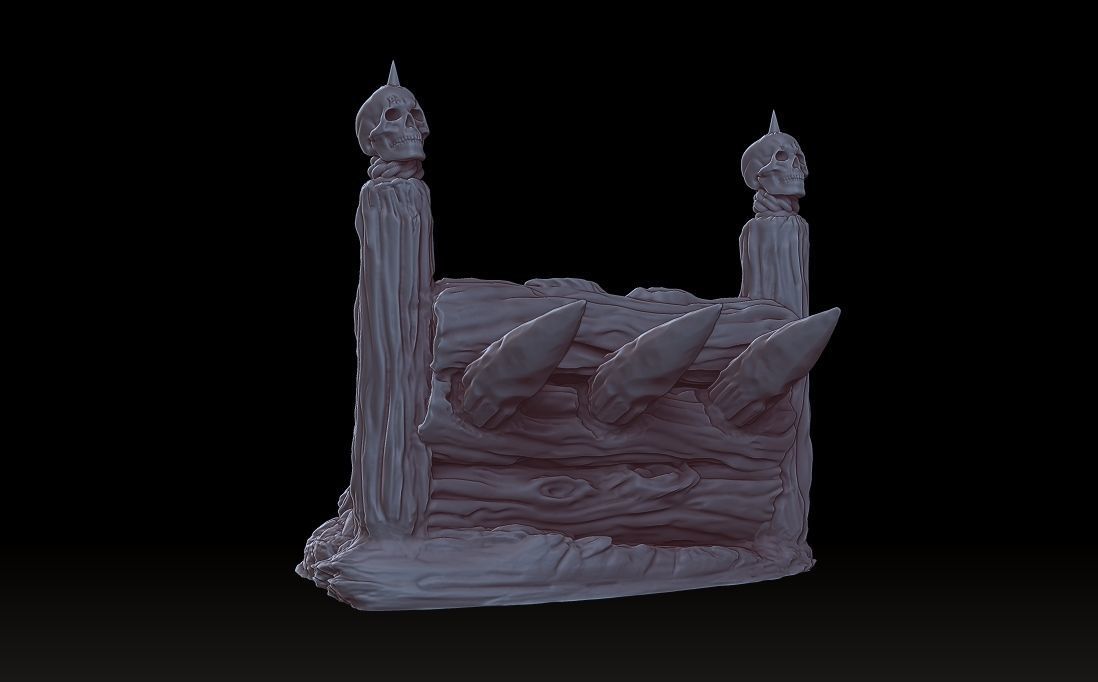 Wooden Stakes Structure Bundle Pre-Supported 3D model 3D printable ...