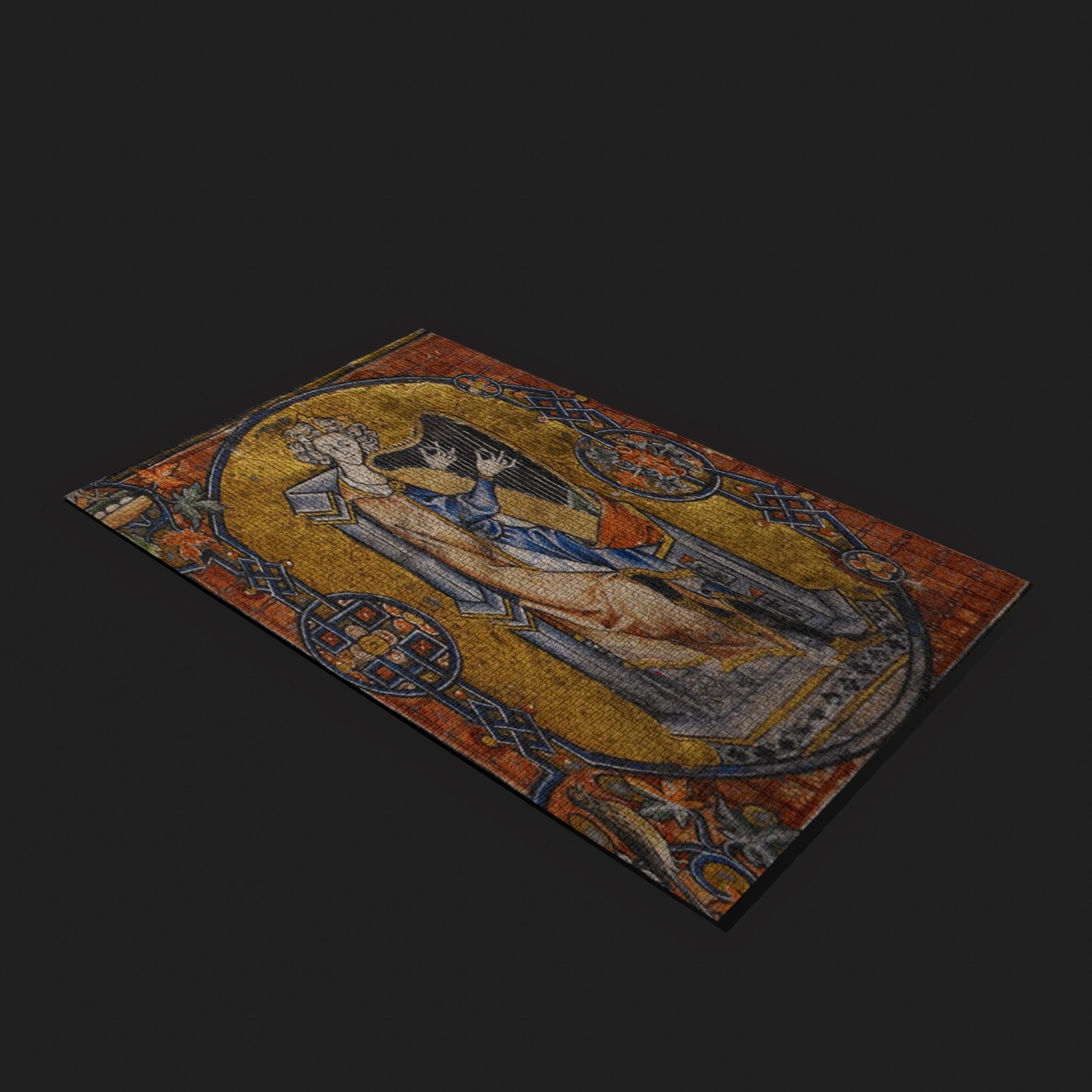 3D model King David Playing Harp VR / AR / low-poly | CGTrader