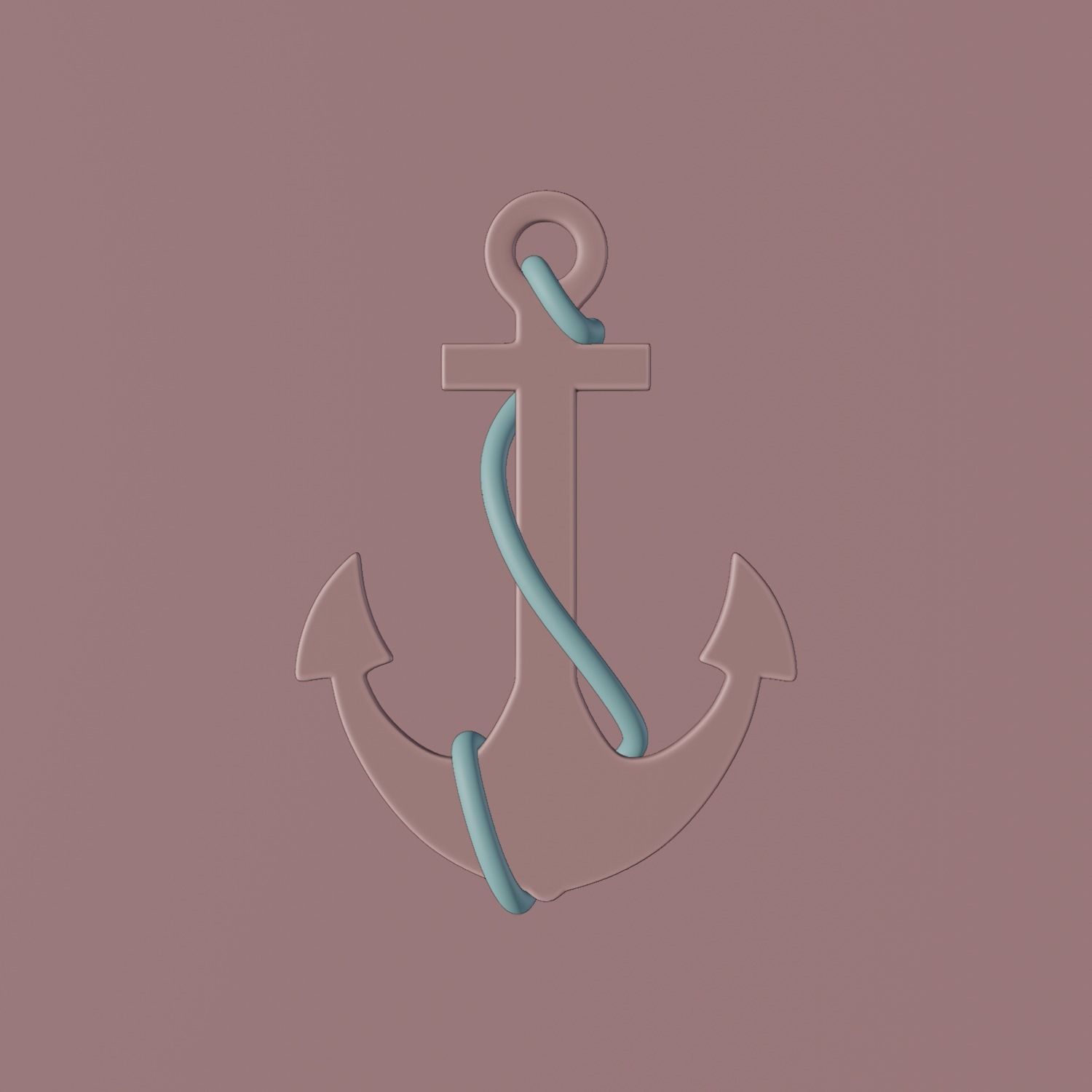 3D model Wooden Ship Anchor with Rope VR / AR / low-poly | CGTrader