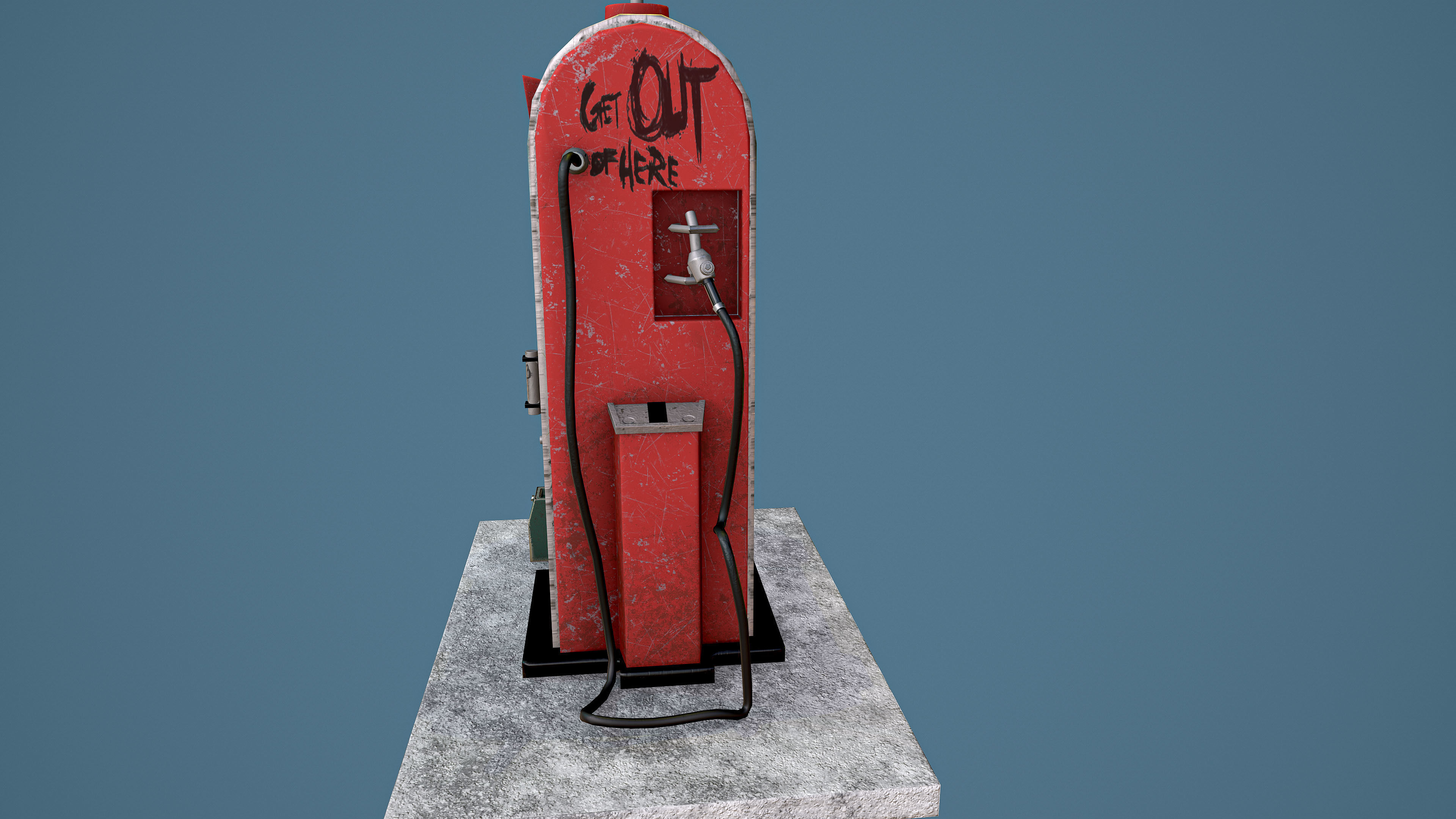 3D model Fallout gas station VR / AR / low-poly | CGTrader