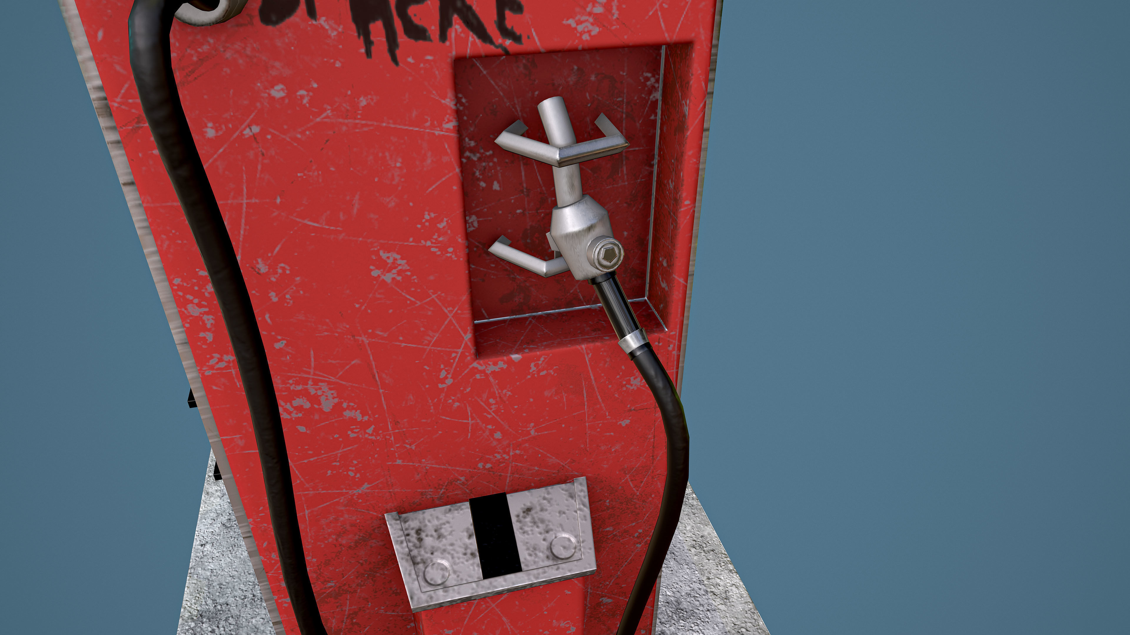 3D model Fallout gas station VR / AR / low-poly | CGTrader