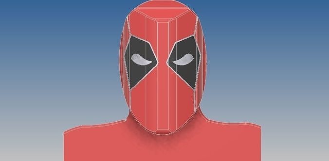 Deadpool mask 3D model 3D printable | CGTrader