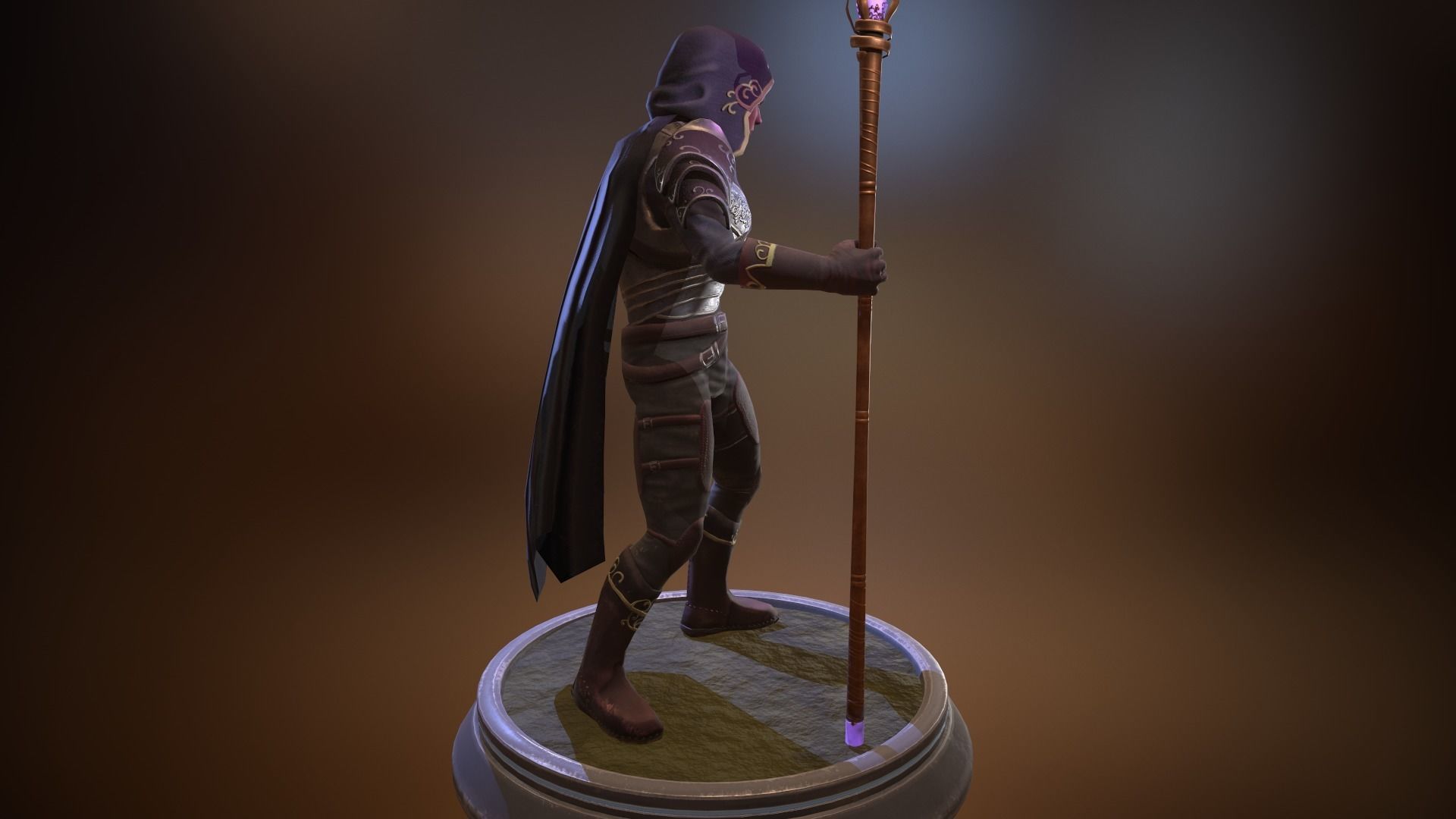 3D model Wizard VR / AR / low-poly rigged animated | CGTrader