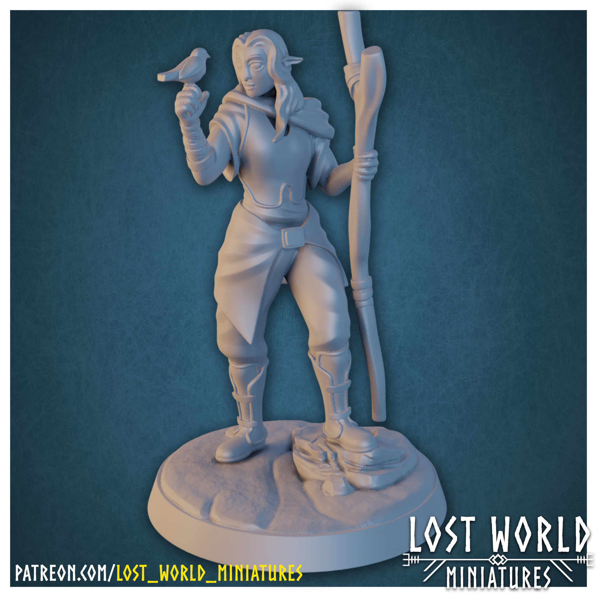 Firbolg Druid - Supported - Miniature 3D model 3D printable | CGTrader
