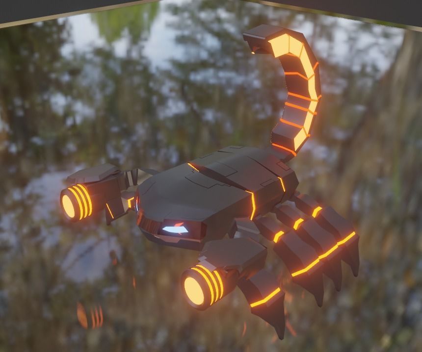 Sci-Fi Scorpion 3D model animated | CGTrader