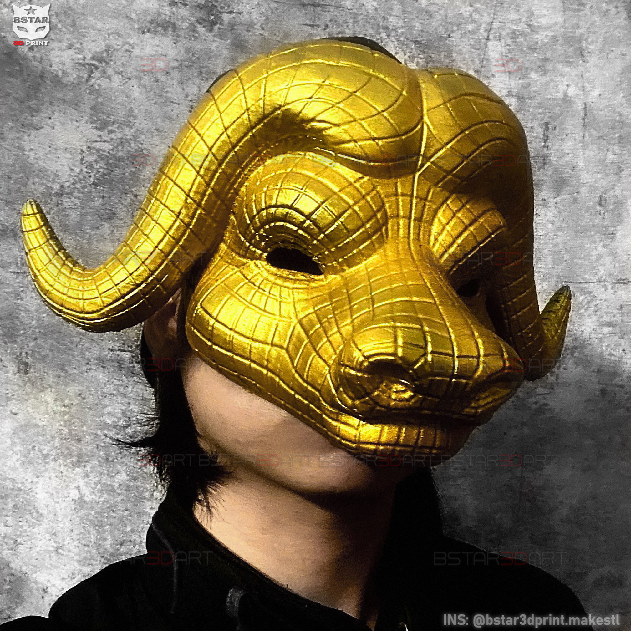 Squid Game Mask - Vip Buffalo Mask Cosplay 3D model 3D printable | CGTrader